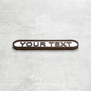 Personalized Wooden Door Sign With Your Custom Text. Classic Indoor ...