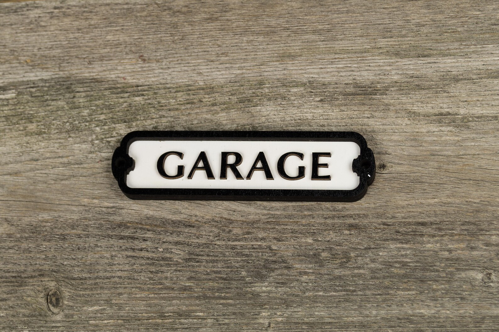 Wooden Garage, Parking Lot Door Sign. Vintage British Railway Style ...