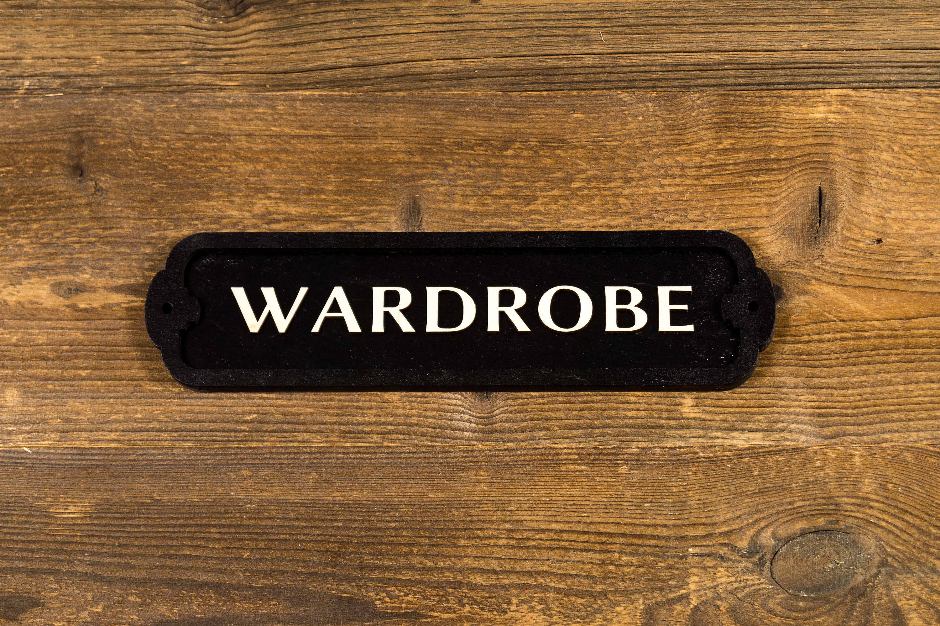 Wood Wardrobe Door Sign. Closet Sign. Vintage Style Wall - Etsy