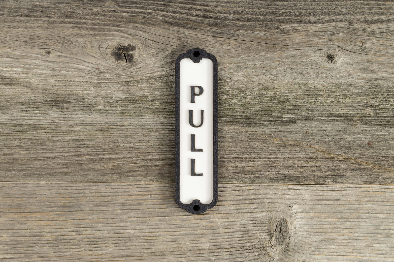 Wooden Pull the Door Sign. Vintage British Railway Style. - Etsy