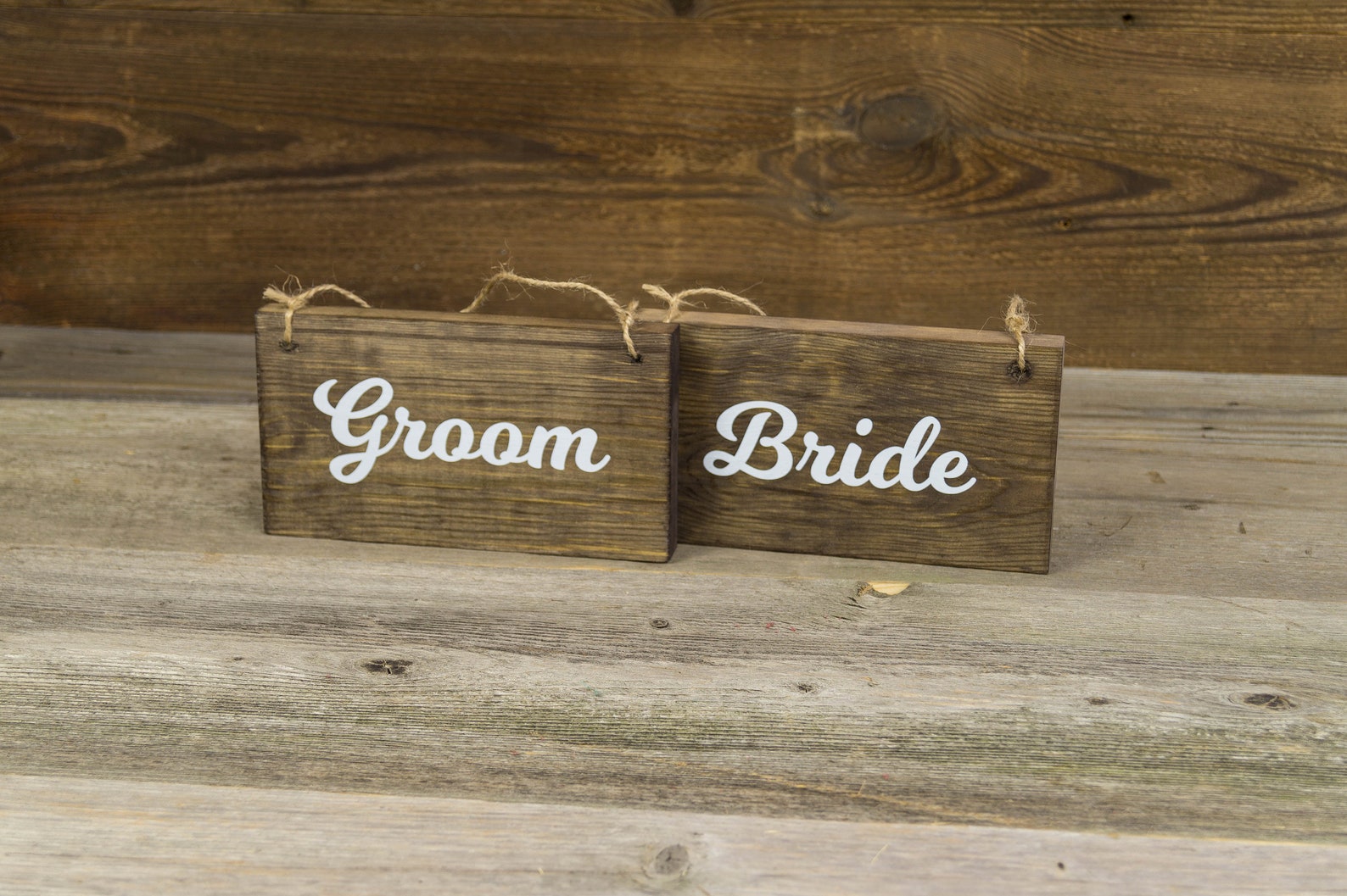 Groom & Bride Sign Freestanding Sign Hanging Sign Rustic | Etsy