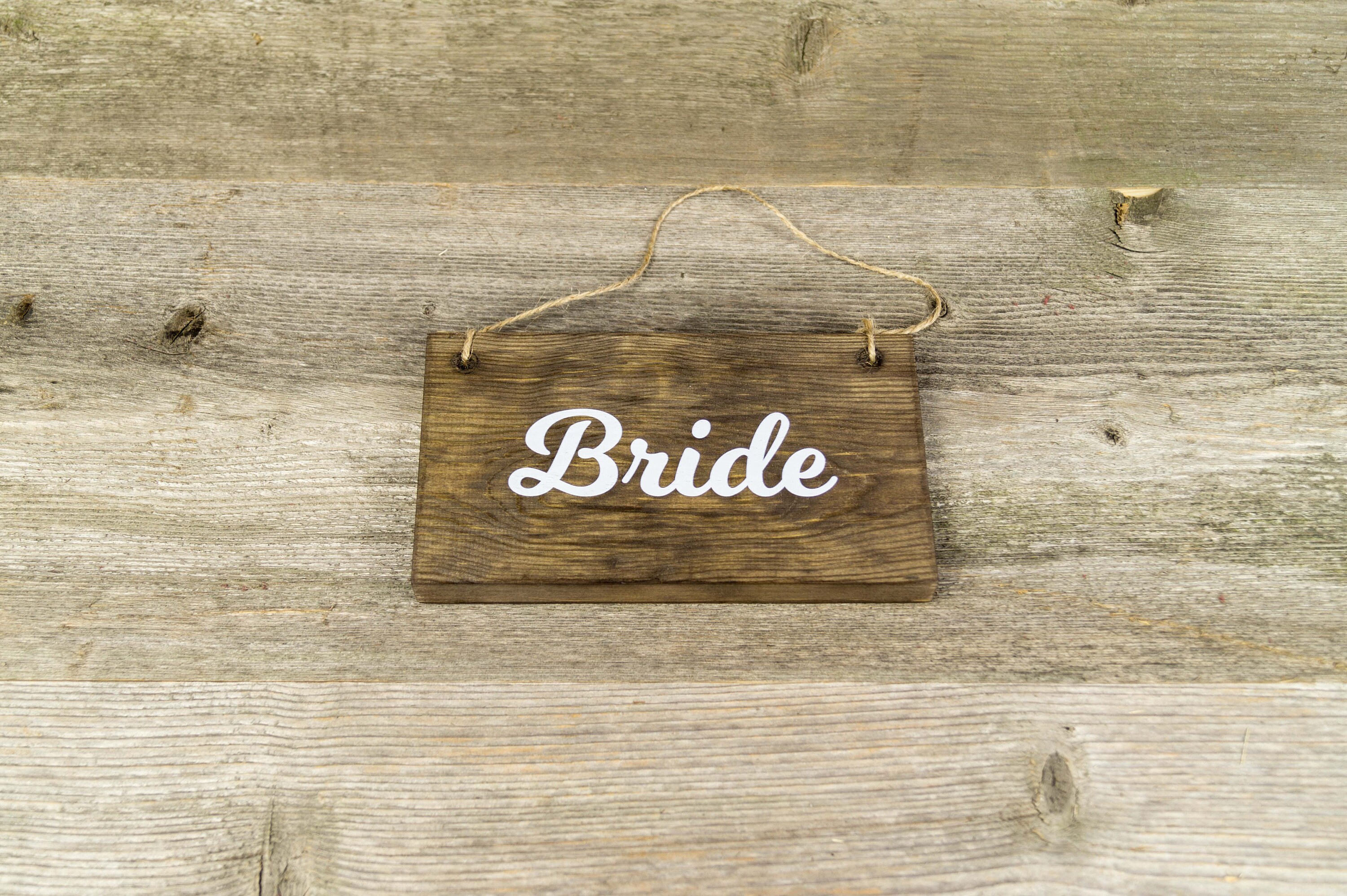 Groom & Bride Sign Freestanding Sign Hanging Sign Rustic | Etsy