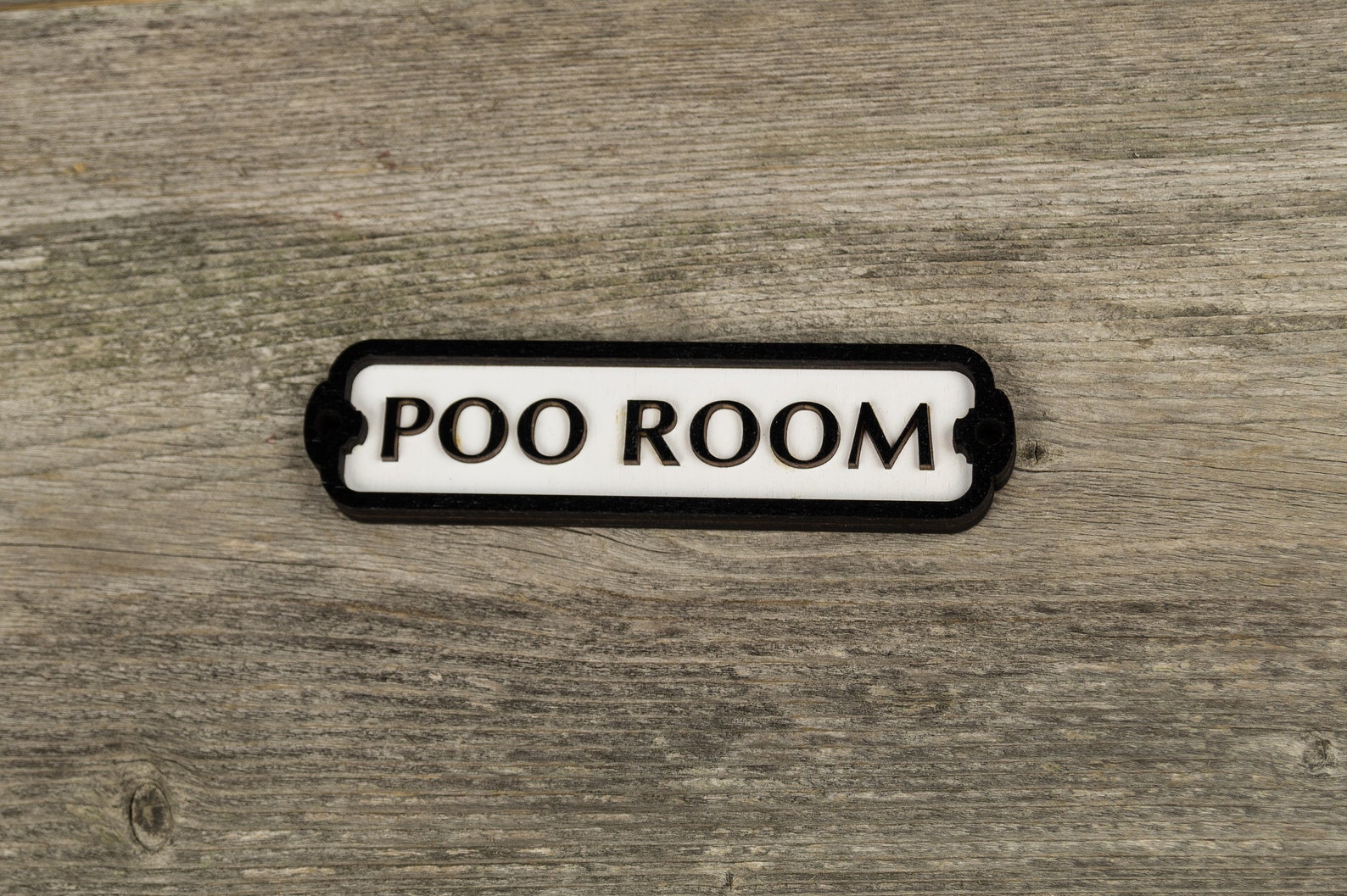 Wooden Poo Room Door Sign. Vintage British Railway Style. | Etsy