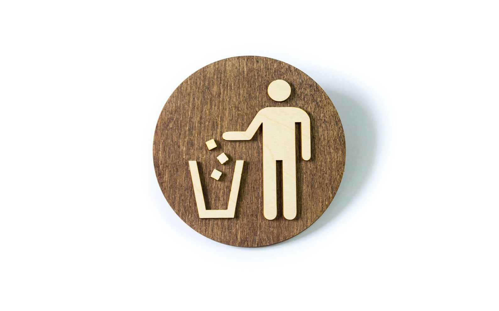 Trash Bin Garbage Door Sign. Environmental Care. - Etsy