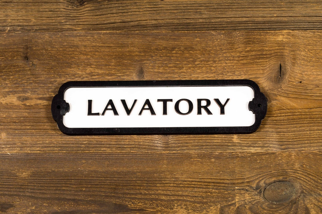 Lavatory Door Sign. Wooden Retro Style Plate. British Railway Style. - Etsy