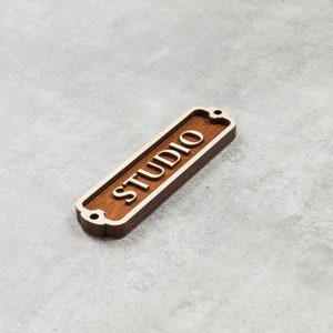 Wooden Studio Door Sign. Vintage British Railway Style. Handmade Retro ...