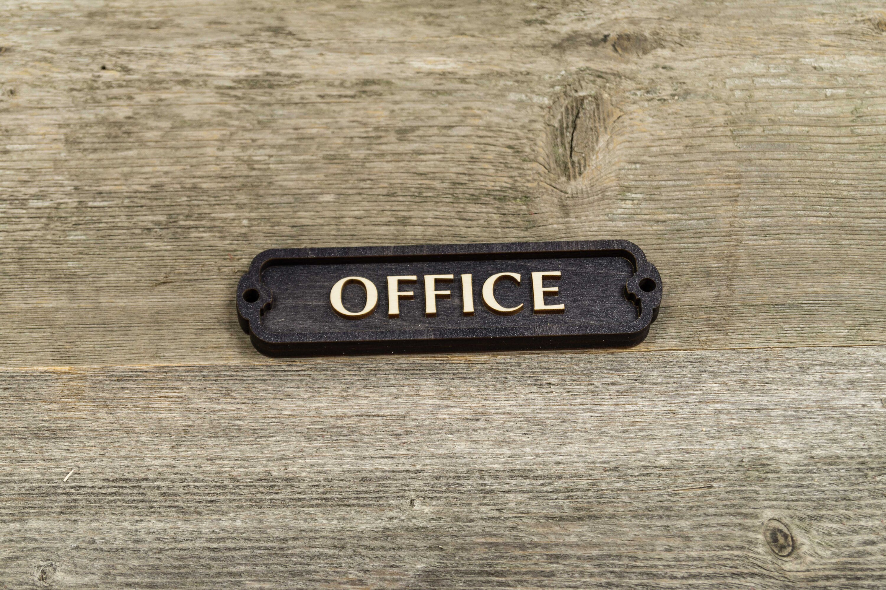 Wooden Office Door Sign. Vintage British Railway Style. Handmade Retro ...