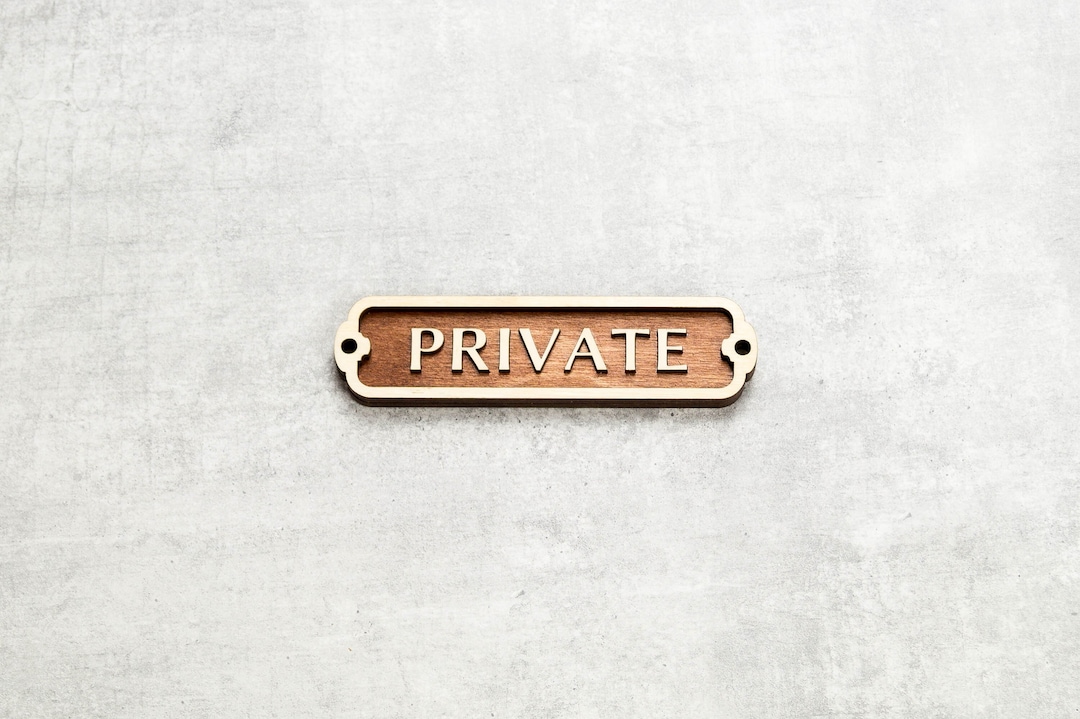 Private Door Sign, Toilet Door Sign, Door Plaque, Vintage Style ...