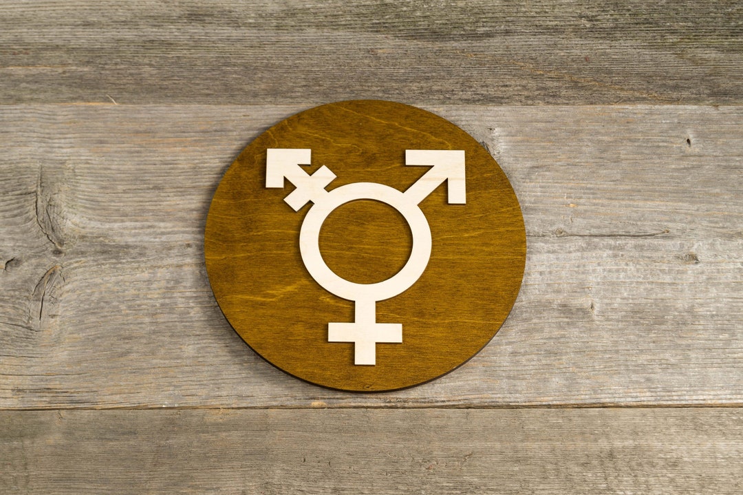 Unisex Toilet Door Sign. Gender Neutral Bathroom Sign. - Etsy