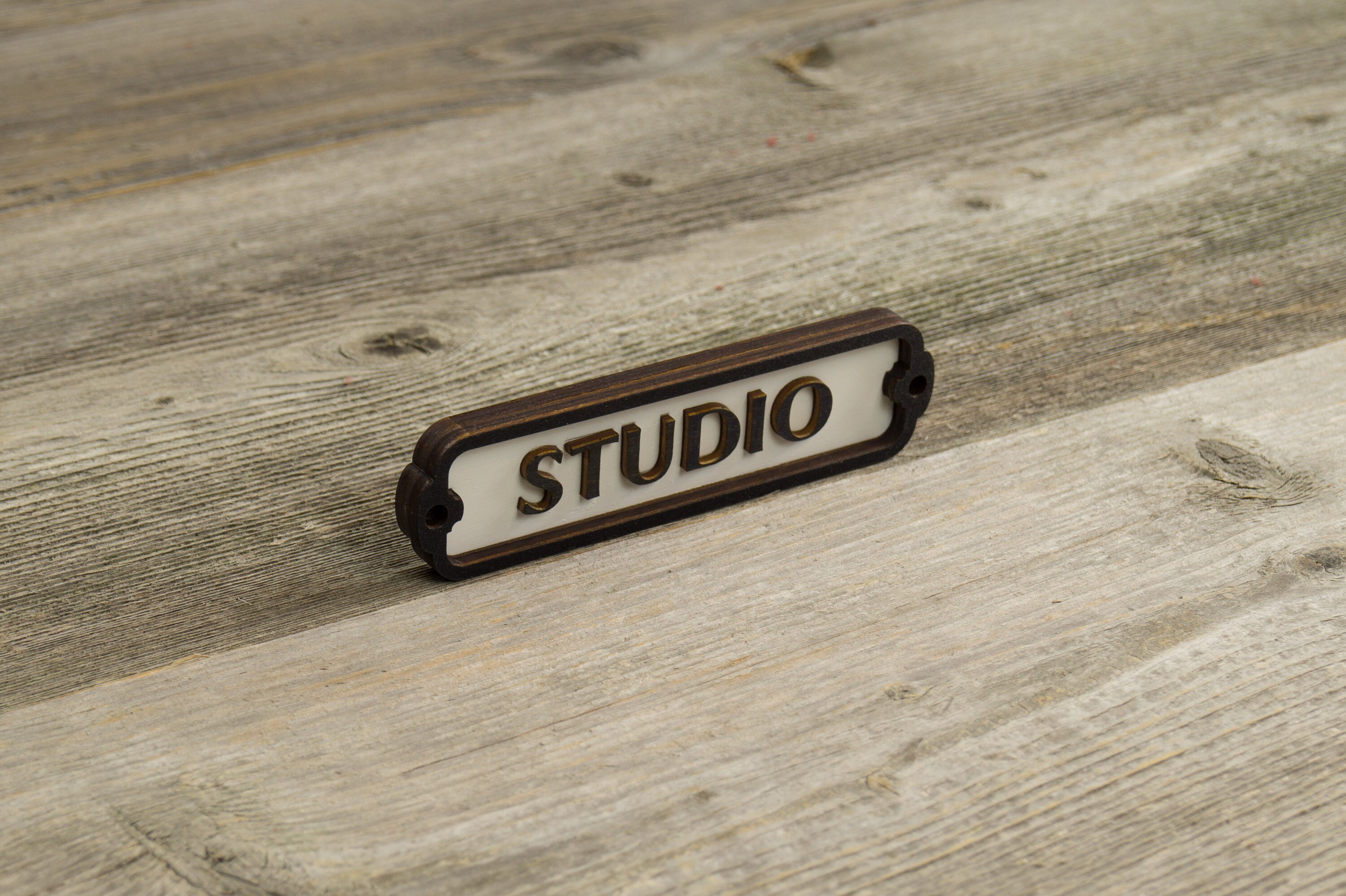 Wooden Studio Door Sign. Vintage British Railway Style. Handmade Retro ...