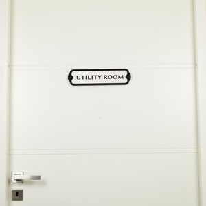 Wood Utility Room Door Sign. Vintage Style Wall Plate. - Etsy