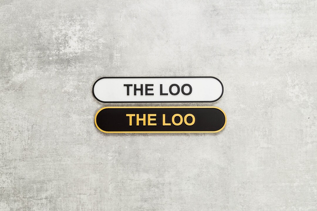 The Loo Bioplastic Door Sign, Indoor and Outdoor Suitable, Can Be ...