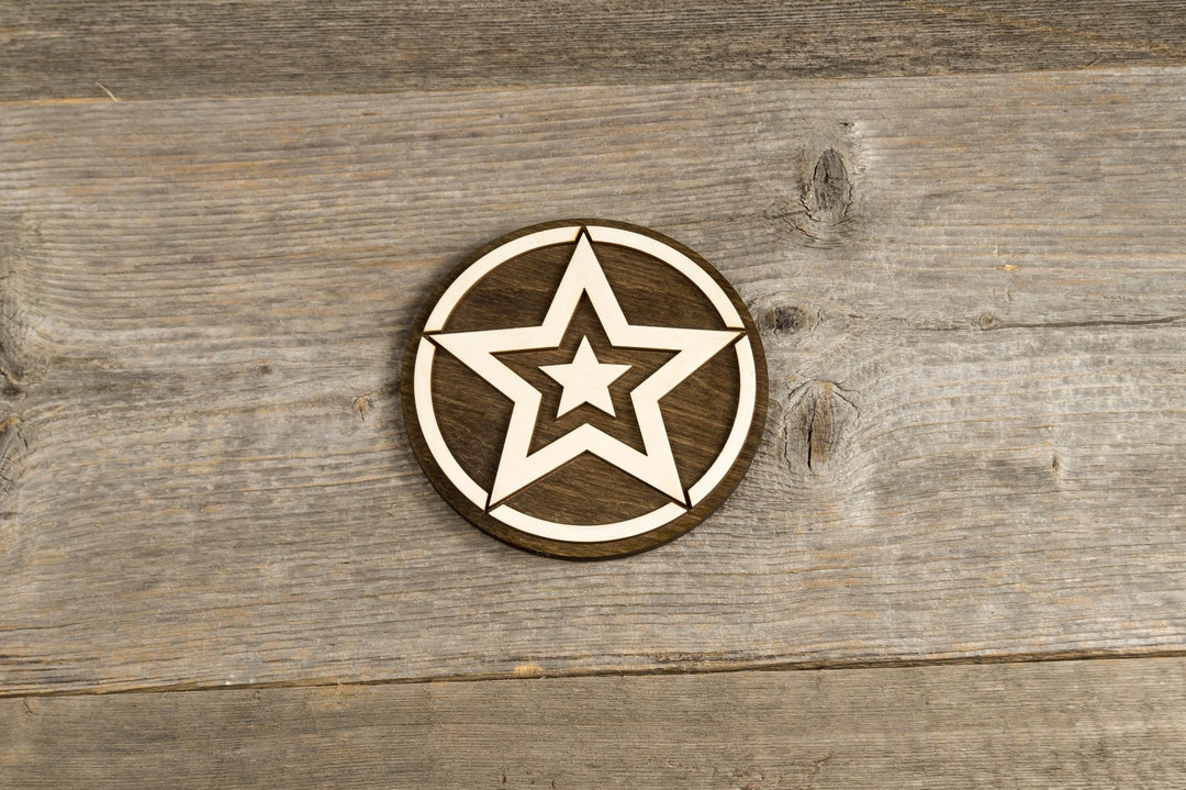 Star Decoration Wooden Sign. Door or Wall Mounted. - Etsy