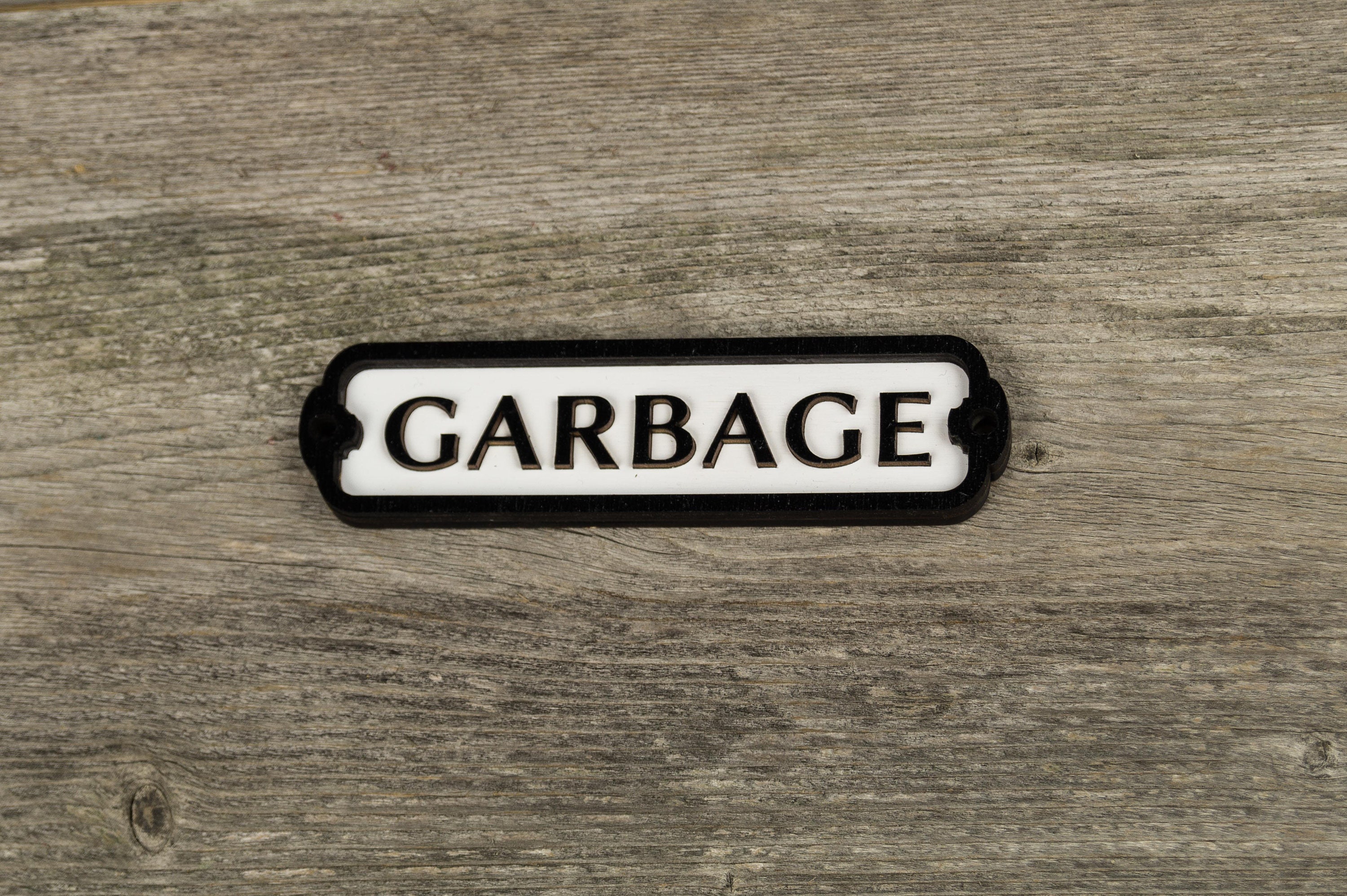 Wooden Garbage Trash Sign. Vintage British Railway Style. - Etsy