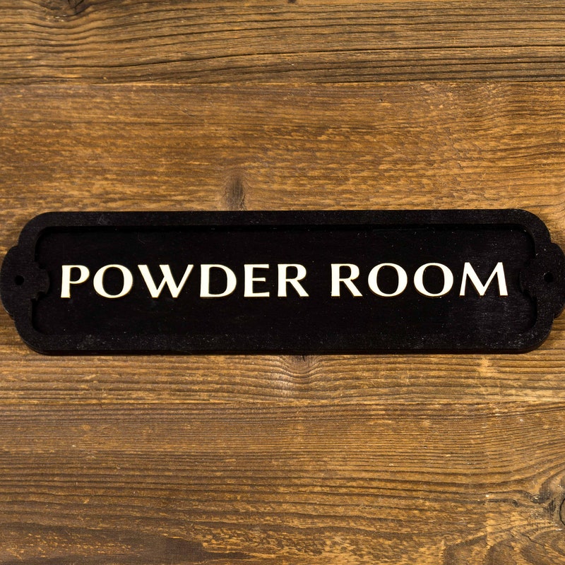 Powder Room Signs - Etsy