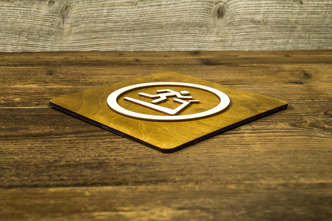 Wooden Gym Door Sign. for a Hotel or Company Sports Room. - Etsy