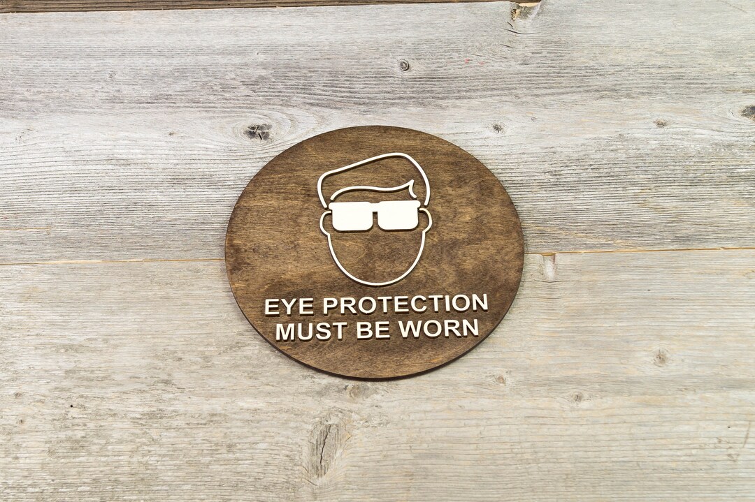 Eye Protection Sign. Company Safety Sign. Warning Safety Sign. - Etsy