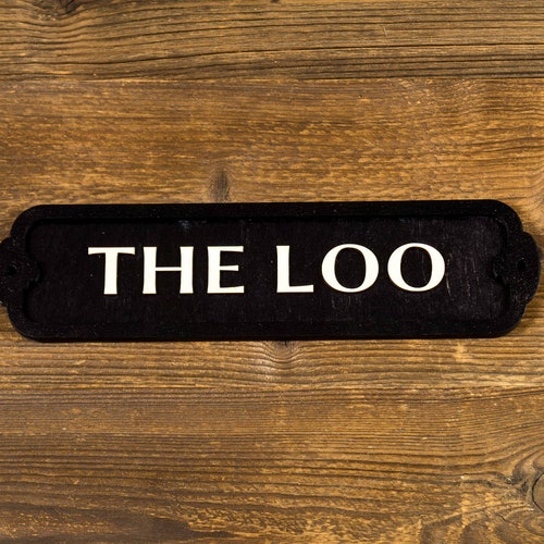 The Loo Door Sign. Wooden Retro Style Plate. British Railway - Etsy