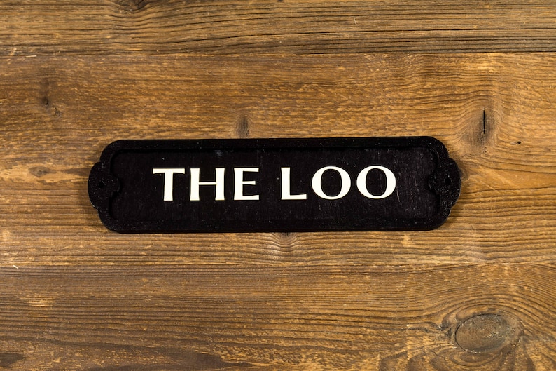 The Loo Door Sign. Wooden Retro Style Plate. British Railway - Etsy