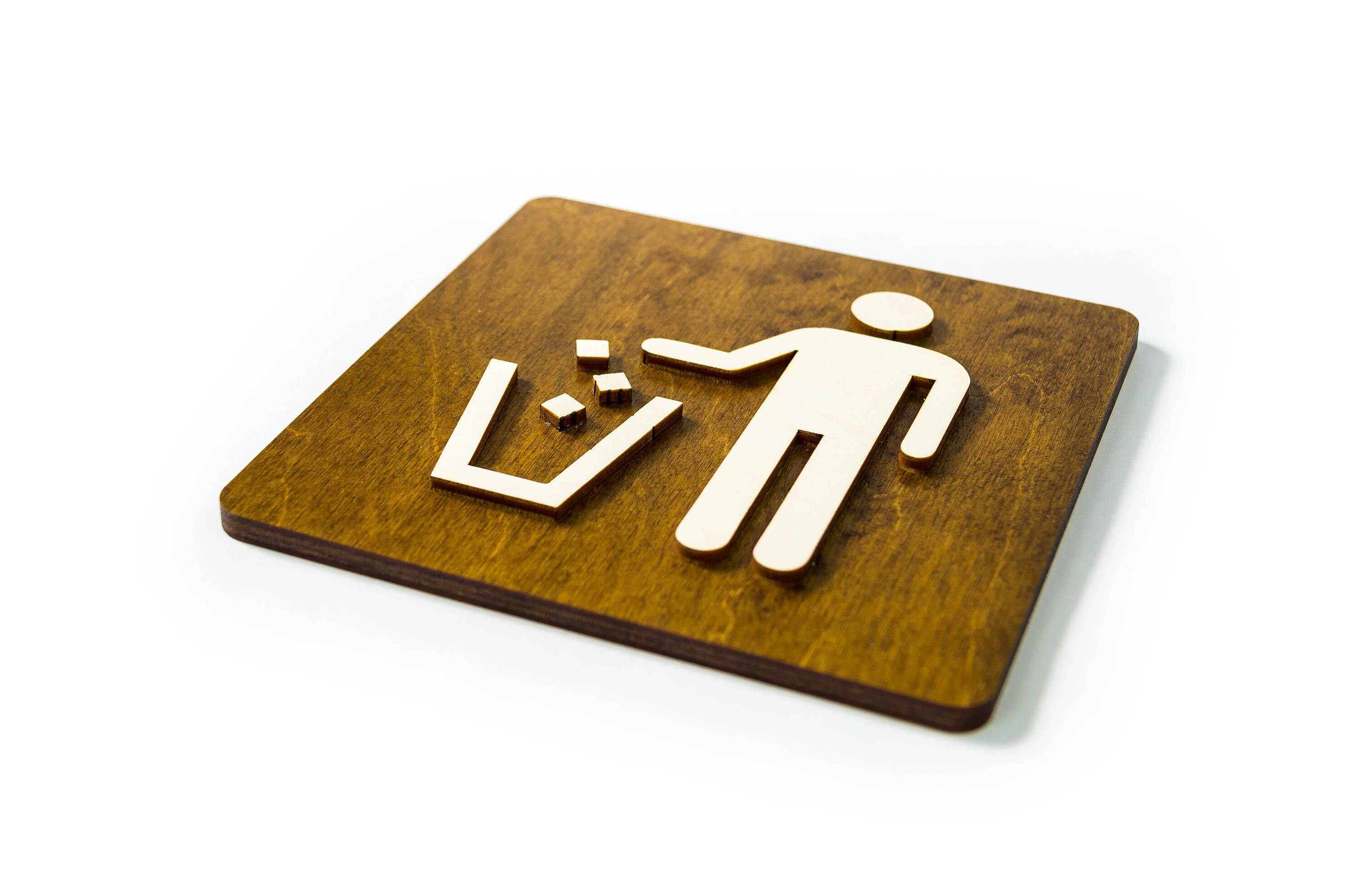 Trash Bin Garbage Door Sign. Office Space Signage. - Etsy