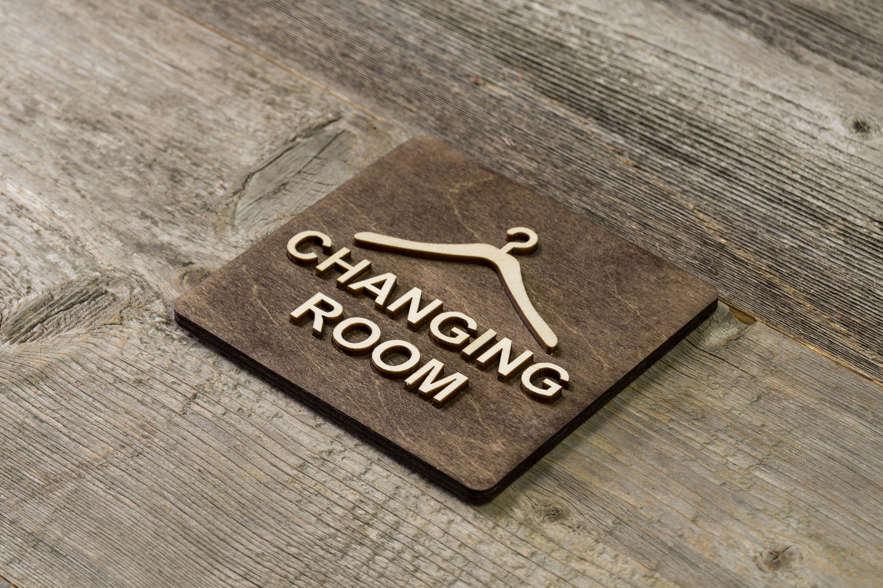 Unisex Changing Room Wooden Sign. Shop Sign. Fitness Club - Etsy