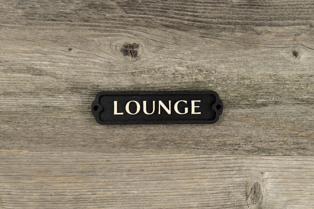 Wooden Lounge Door Sign. Vintage British Railway Style. Handmade Retro ...