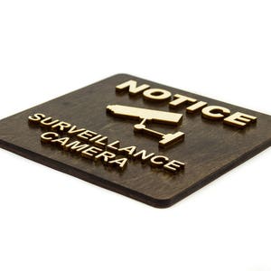 Monitoring, Video Surveillance Sign. Door or Wall Mounting. - Etsy