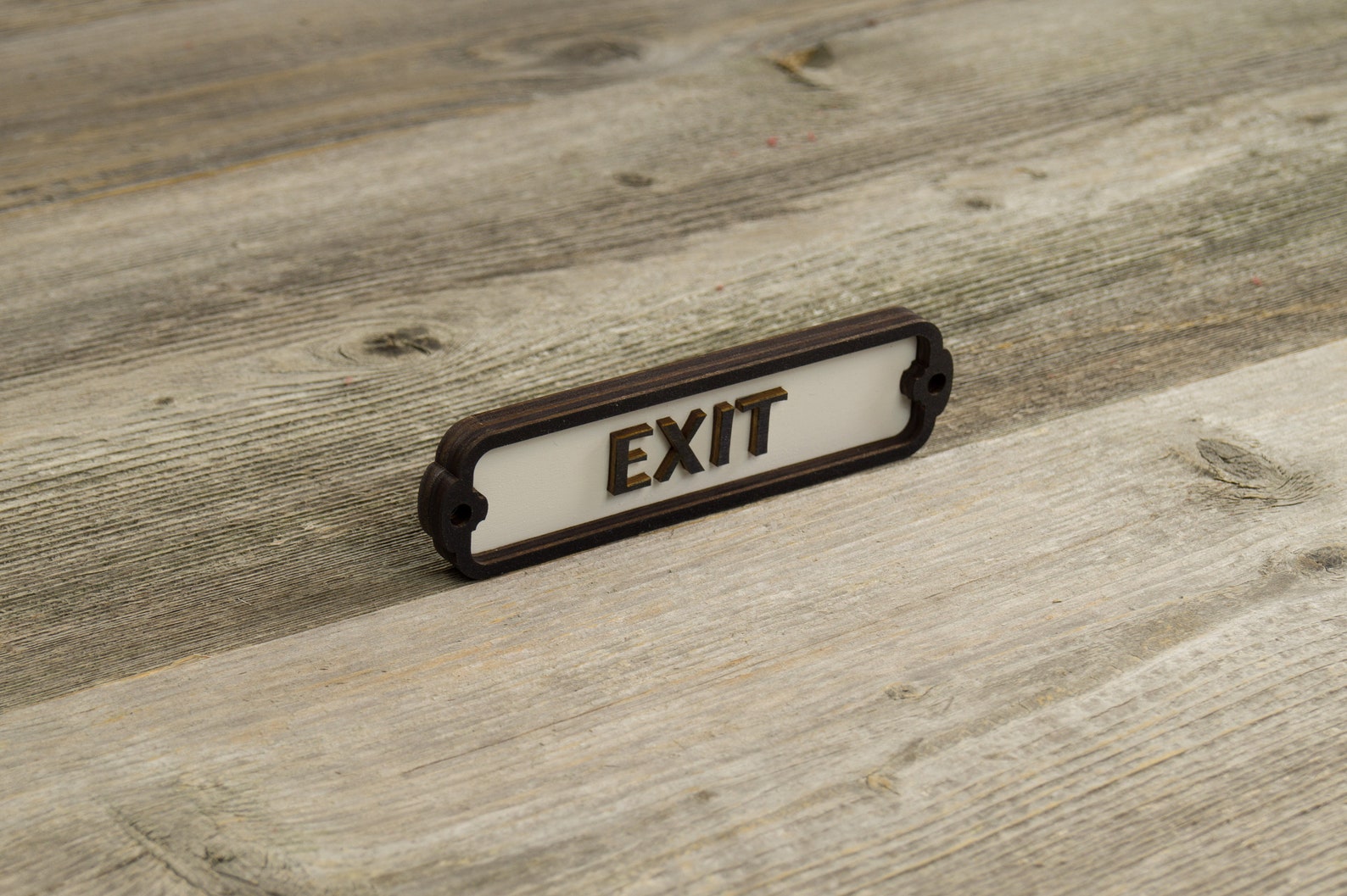 Wooden Exit Door Sign. Vintage British Railway Style. Handmade | Etsy