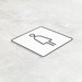 Modern 3D Printed Women Restroom Sign - Sleek Bathroom Door Decor ...
