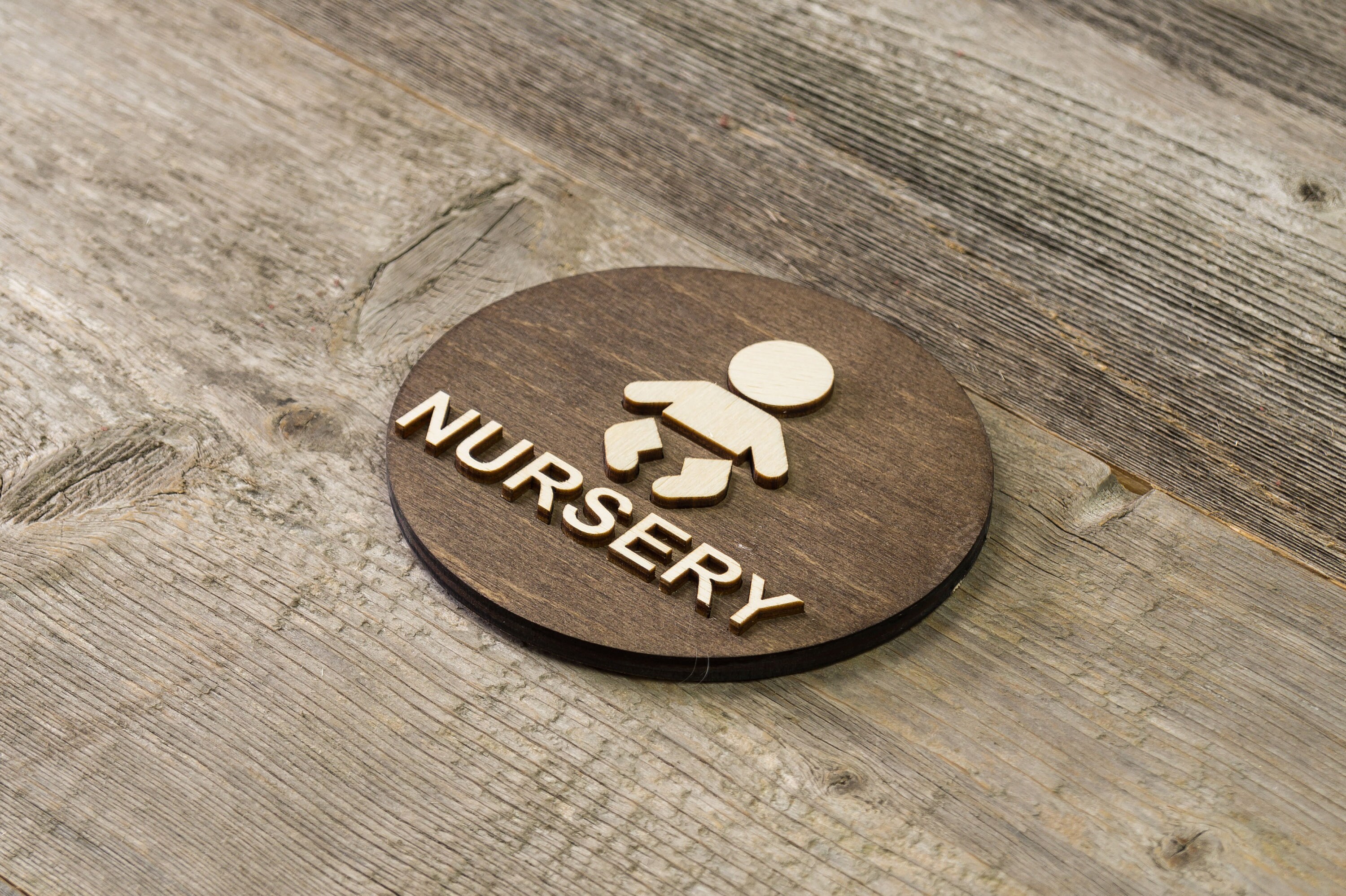 Nursery Baby Changing Station Restroom Door Sign. Rustic - Etsy