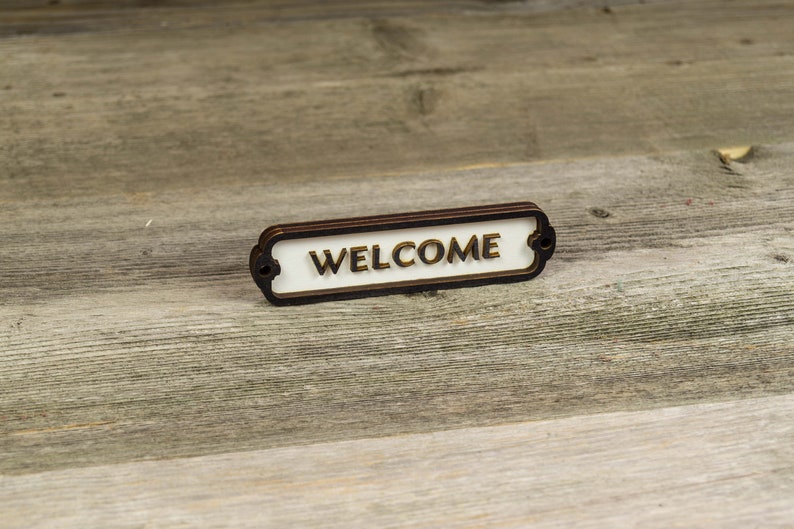 Welcome Door Sign, Toilet Door Sign, Door Plaque, Vintage Style ...