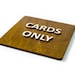 Cards Only. Restaurant, Shop Door or Wall Sign. No Cash. - Etsy