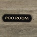 Wooden Poo Room Door Sign. Vintage British Railway Style. - Etsy