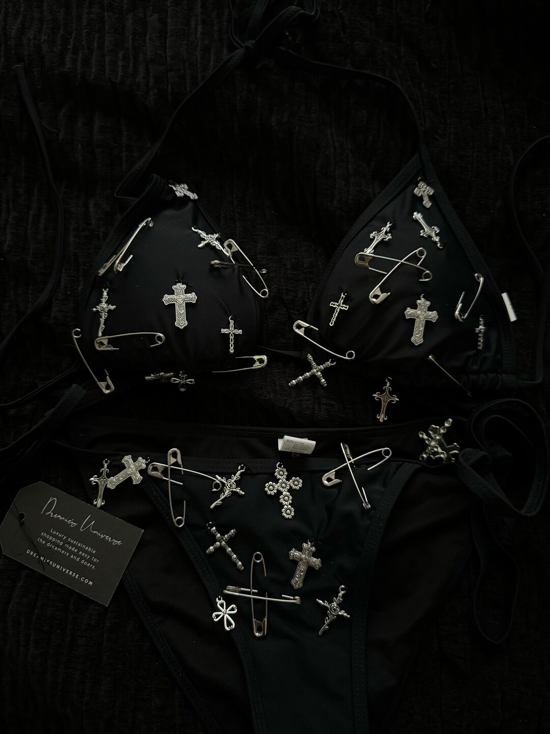 Heavy Metal Bikini Swimsuit Grunge Goth Gothic Pinned - Etsy
