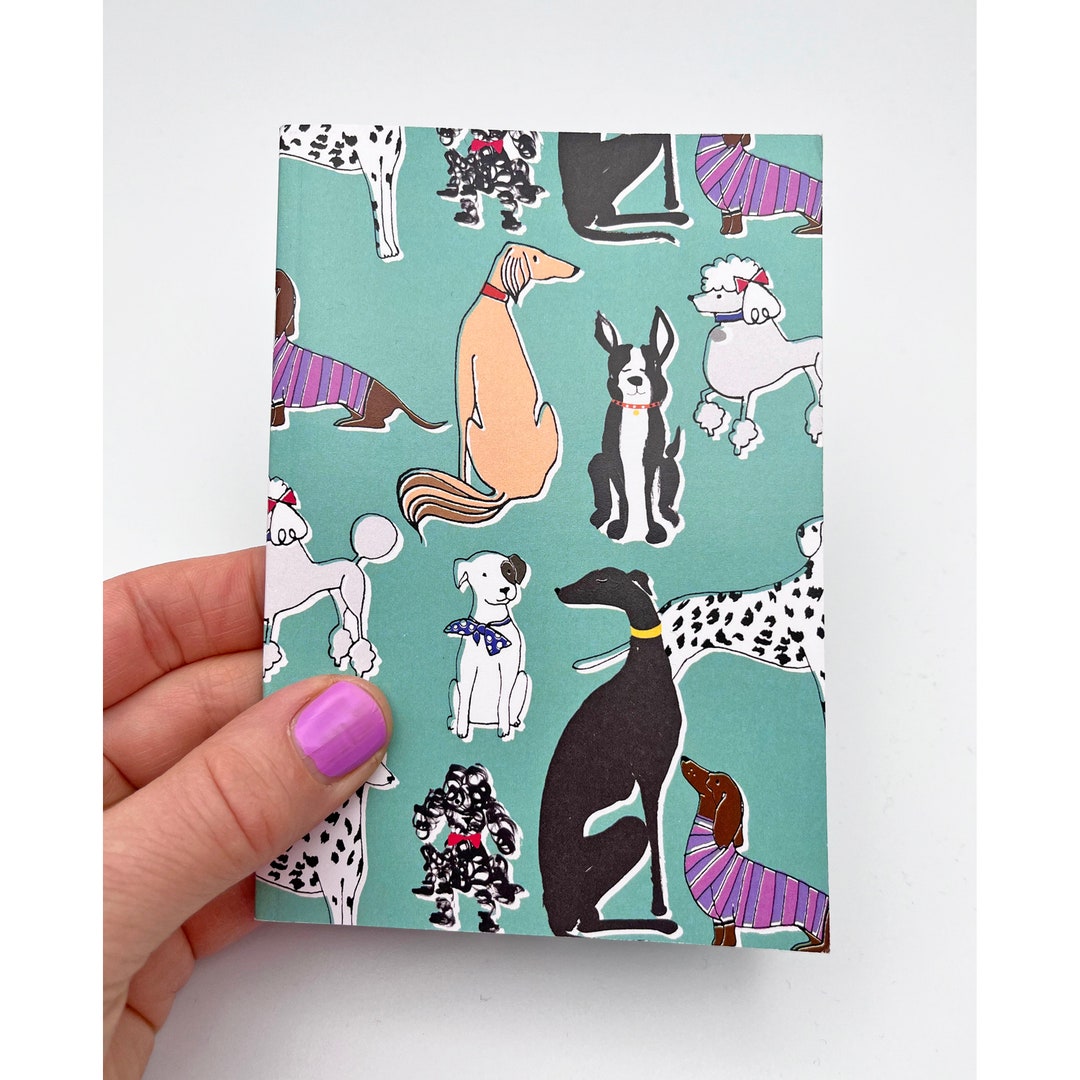A6 Dogs Notebook, Dog Lover, Mixed Dogs, Notepad, Journals, Books ...