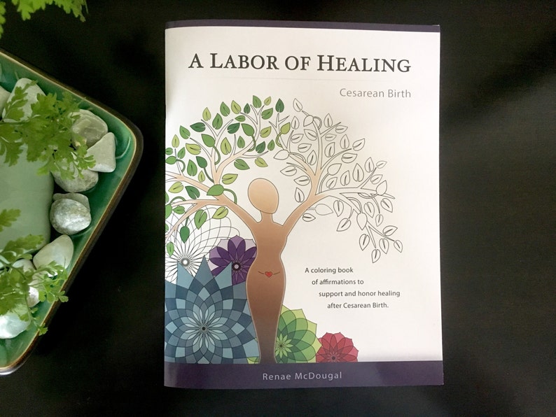 Cesarean Birth Coloring Book Affirmations for Postpartum | Etsy
