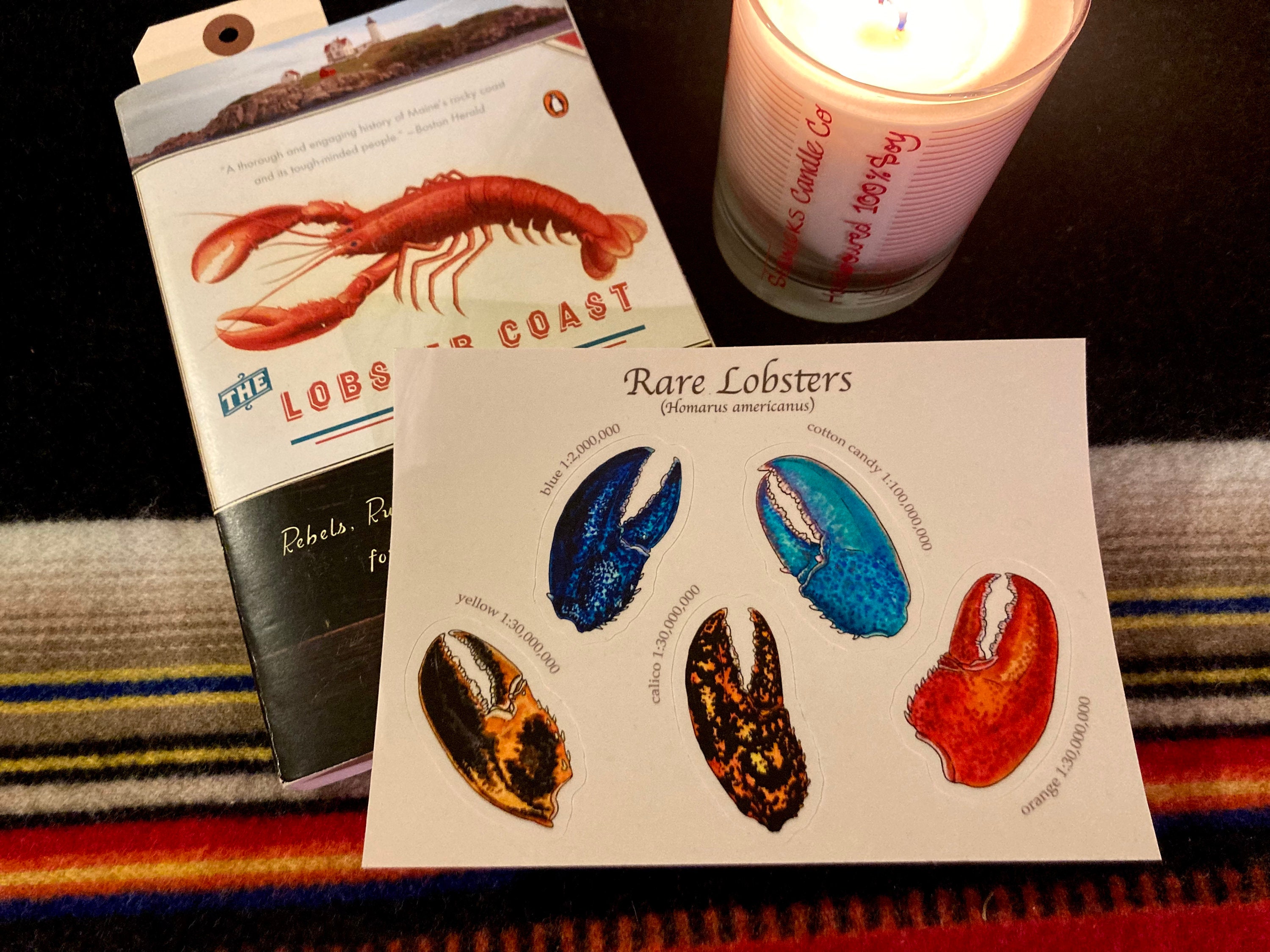 Rare Lobster Colors Sticker Sheet / Lobster Claw Decals - Etsy