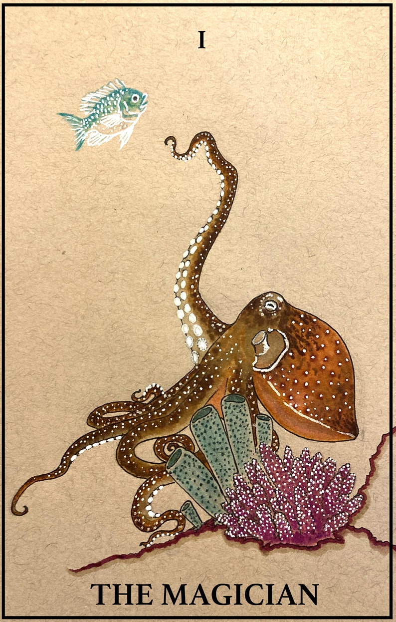 Tarocean Ocean Themed Tarot Cards/prints - Etsy