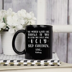 Stepfather Gift, Funny Step Dad Mug, Step Parent Cup, Customizable Mug ...