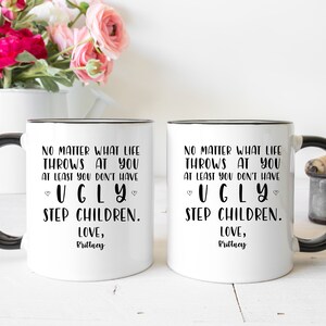 Stepfather Gift, Funny Step Dad Mug, Step Parent Cup, Customizable Mug ...