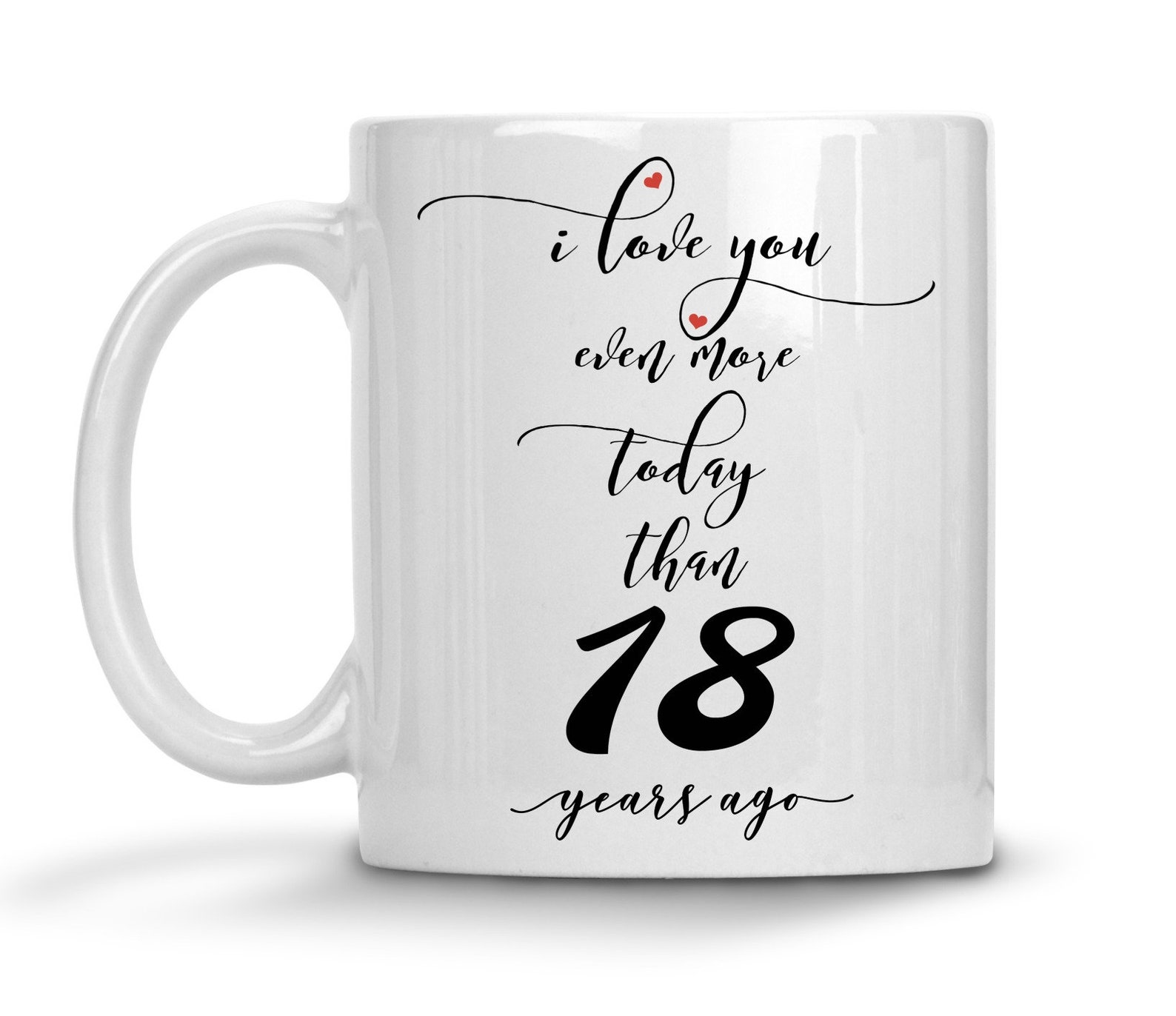 18th Wedding Anniversary Gift For Him Personalized Etsy