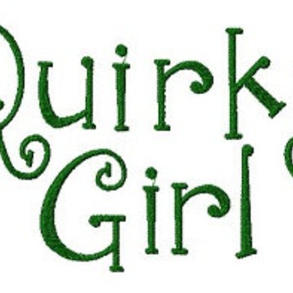 Quirky Girl Embroidery Font - Etsy