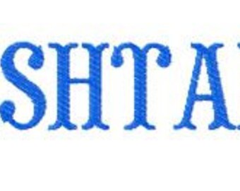 Fish Tail Embroidery Font | Etsy