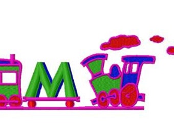 Train Embroidery Pes Design - Etsy