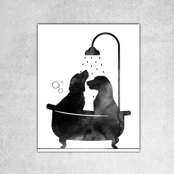 Bathroom Signs Dogs - Etsy