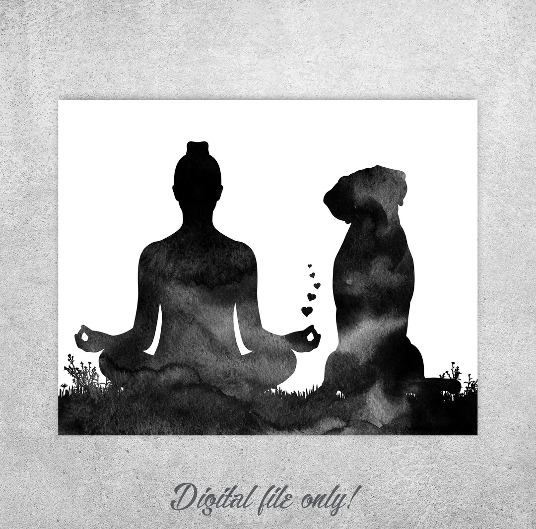 Yoga Art Yogi Yoga Poster Yoga Pose Yoga Print Woman and - Etsy