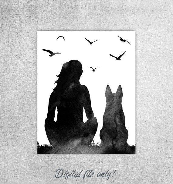 Dog Sitting Back Drawing