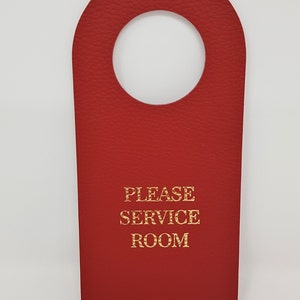 Please Do Not Disturb and Please Service Room Luxury Door Hanger Signs ...