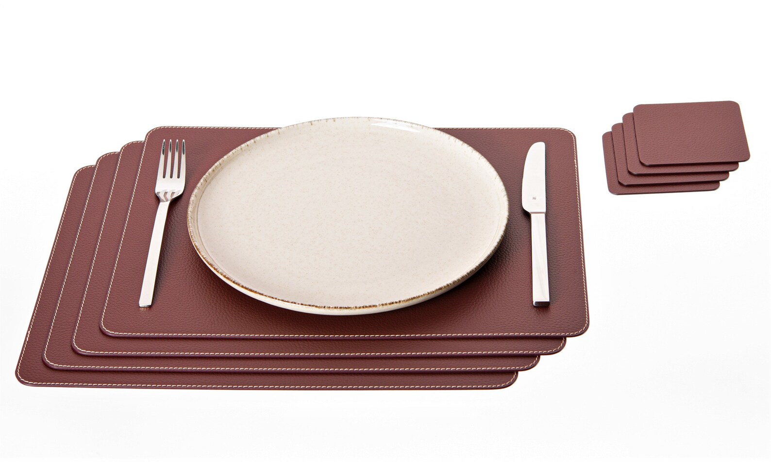 Large Placemats / Recycled Leather Table Mats 18''x - Etsy