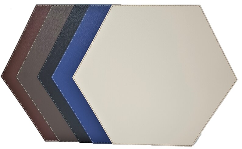 Set of 4 6 8 10 Placemats / Hexagon Table Mats Made of | Etsy